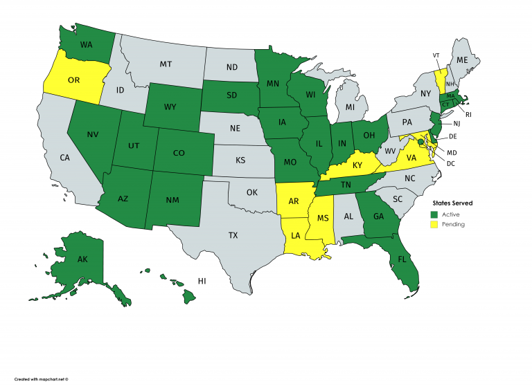 Licensed States – Palm Beach Pharmaceuticals